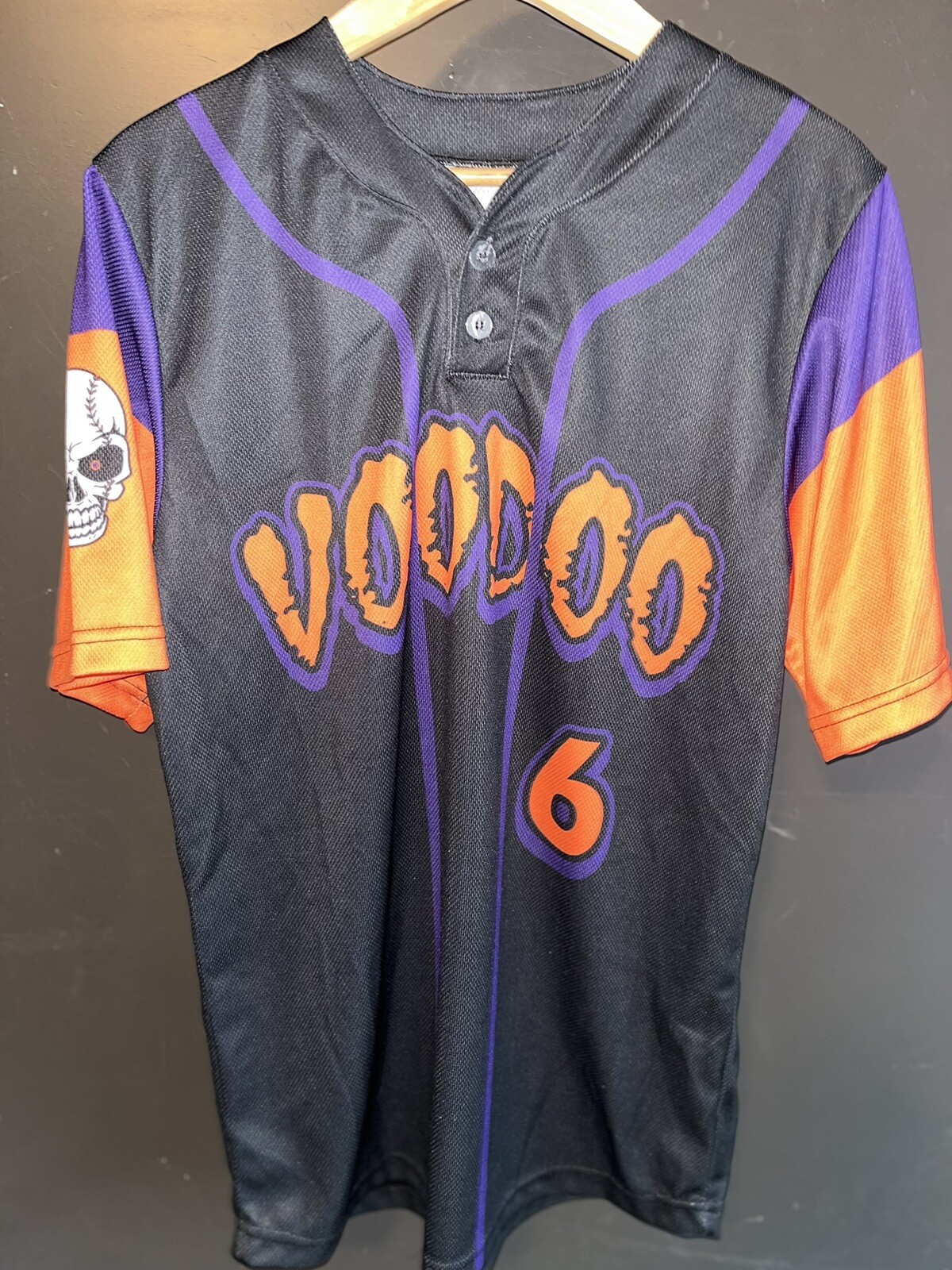 Vintage New Orleans Voodoo Anderson Jersey AFL Medium Rare Black Iron ...