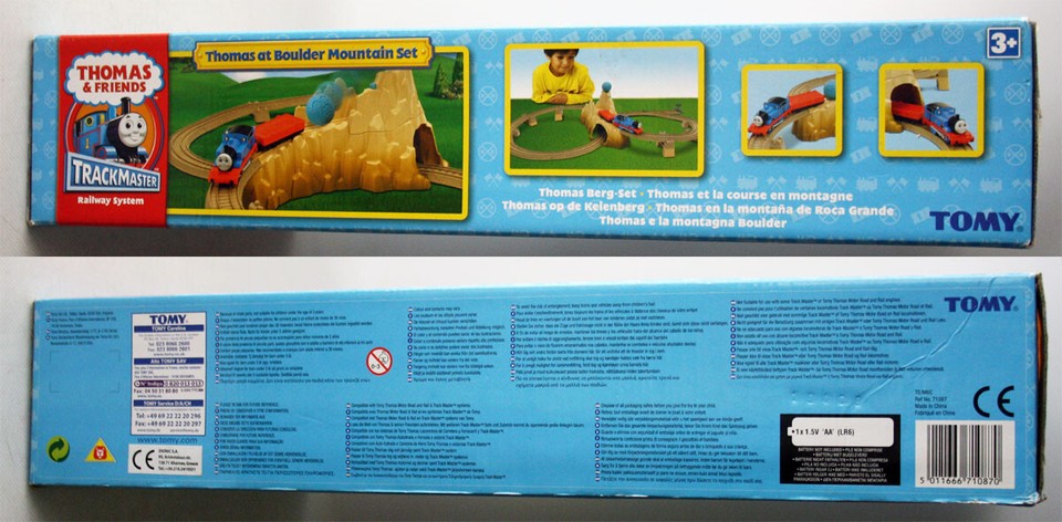 THOMAS & FRIENDS TRACKMASTER THOMAS AT BOULDER MOUNTAIN SET TOMY HIT ...