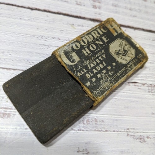 Goodrich Barber Safety Razor And Blade Sharping Hone w/Box Antique ...