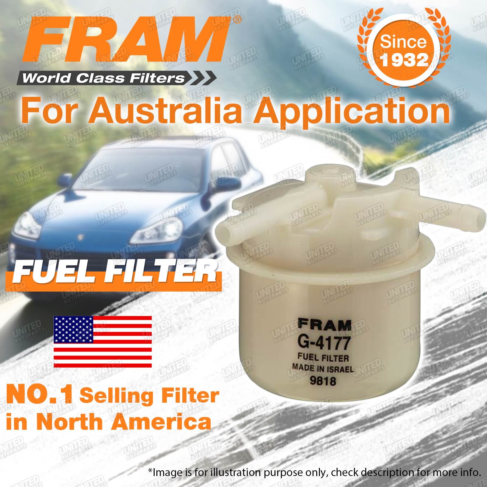 Fram Fuel Filter for Toyota Hiace YH60 YH61 YH62 YH63 YH71V YH73 4Cyl ...