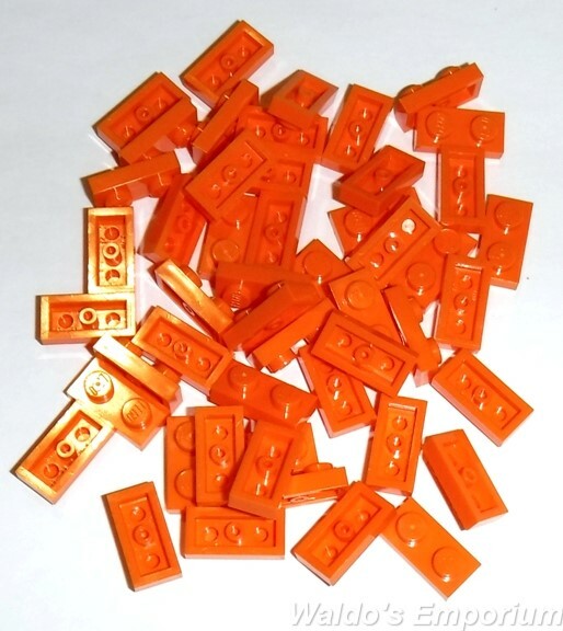 New Lego 1x2 plate, ORANGE, 3023 Quantity 50 | eBay