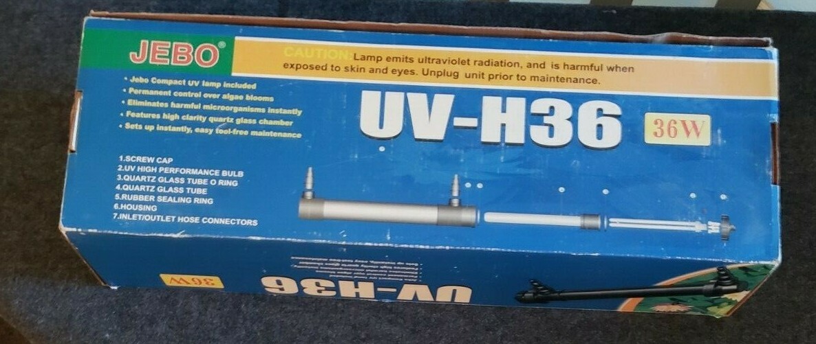 1PCS JEBO UV-H36 External UV sterilization lamp JEBO UV-H36 36Watt ...