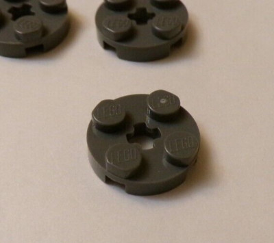 Lego x8 Dark Bluish Gray 2x2 Round Plates, 4032 (028-411) | eBay