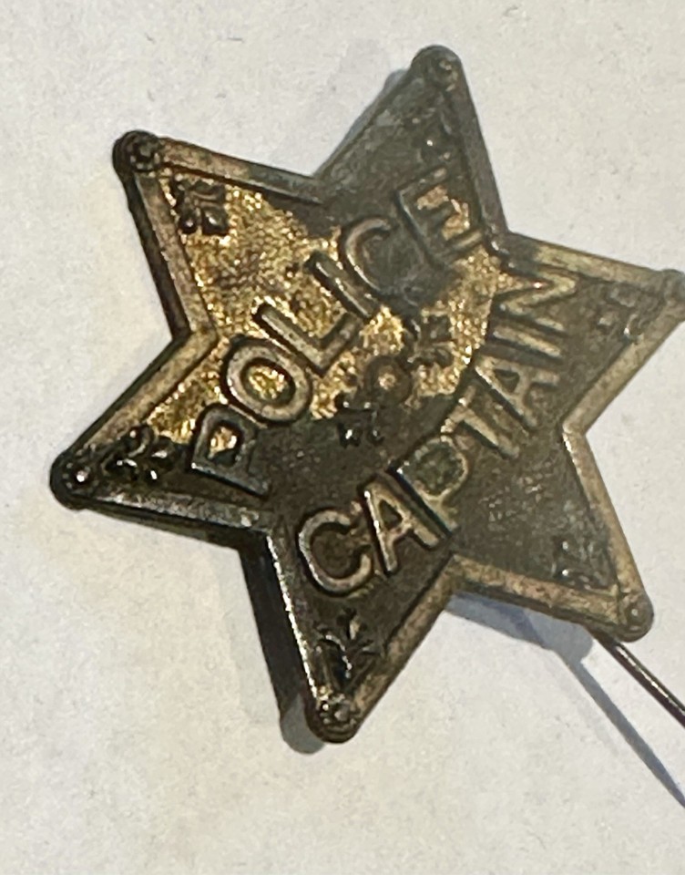 Antique Early 1900s Police Captain 6-Point Star Badge Pin – Brass ...