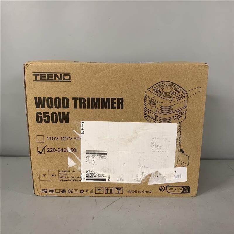 Teeno Compact Wood Router Electric Hand Tool 650W 15000-32000 RPM 12pcs ...