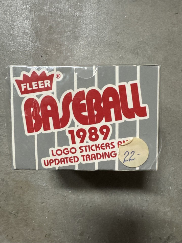 1989 FLEER Baseball Update Factory Sealed Complete Set Logo Stickers ...