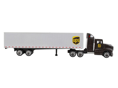 UPS Truck with Trailer Brown United Parcel Service Diecast Model by ...