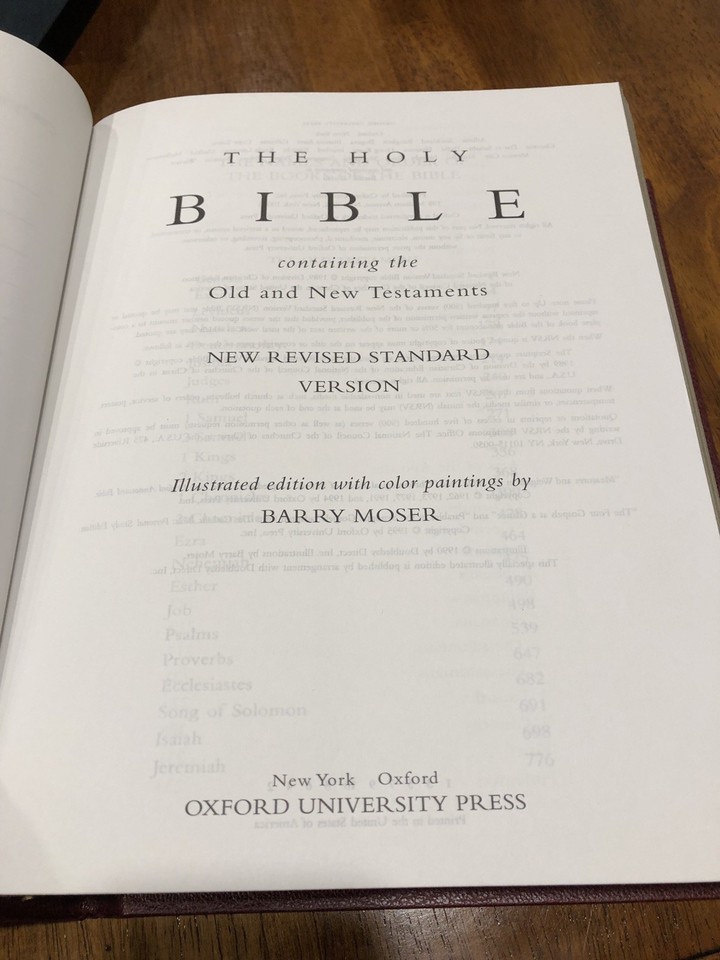 Oxford Large Print Pulpit New Revised Standard Version NRSV Bible ...