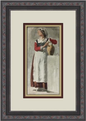 Edgar Degas Italian Woman Custom Framed Print | eBay