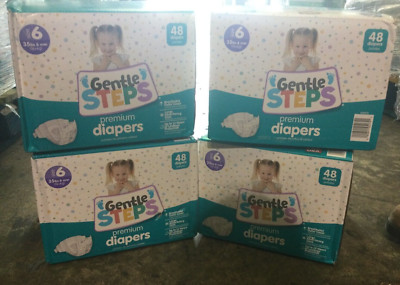 Gentle Steps Premium Diapers, Girls, Size 6 (35Lbs+), 192 Ct, Free ...