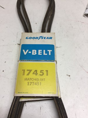 GOODYEAR V-BELT 17451 MATCHED SET OF 2 | eBay