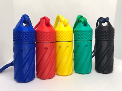 2x Storage Capsule Waterproof Container Pill Pot Bushcraft Survival ...
