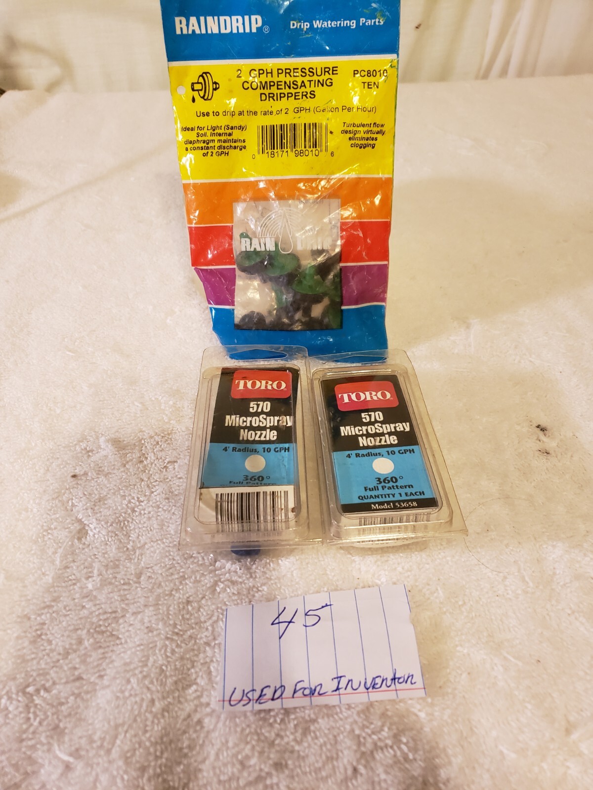 toro micro sprayer Nozzle 4 inch Radius 10 GPH . 360 Full Pattern Model ...