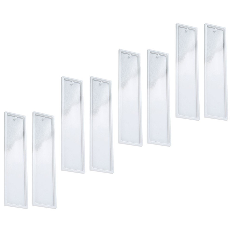 8 Pcs Bookmark Molds for Resin Casting Silicone Mould Rectangle Epoxy ...