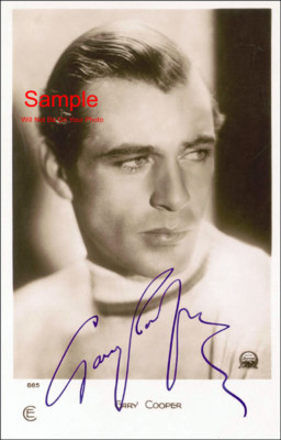 GARY COOPER Signed Autographed Reprint 8x10 Photo #1 | eBay