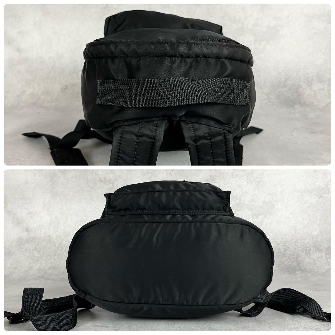 PORTER Yoshida Tanker Daypack 7L Rucksack Bag Black Orange PORTER Yoshida Tanker Daypack 7L Rucksack Bag Black Orange