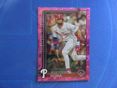 2025 Topps Series 2 EDMUNDO SOSA PINK DIAMANTE Foil Parallel Phillies ...