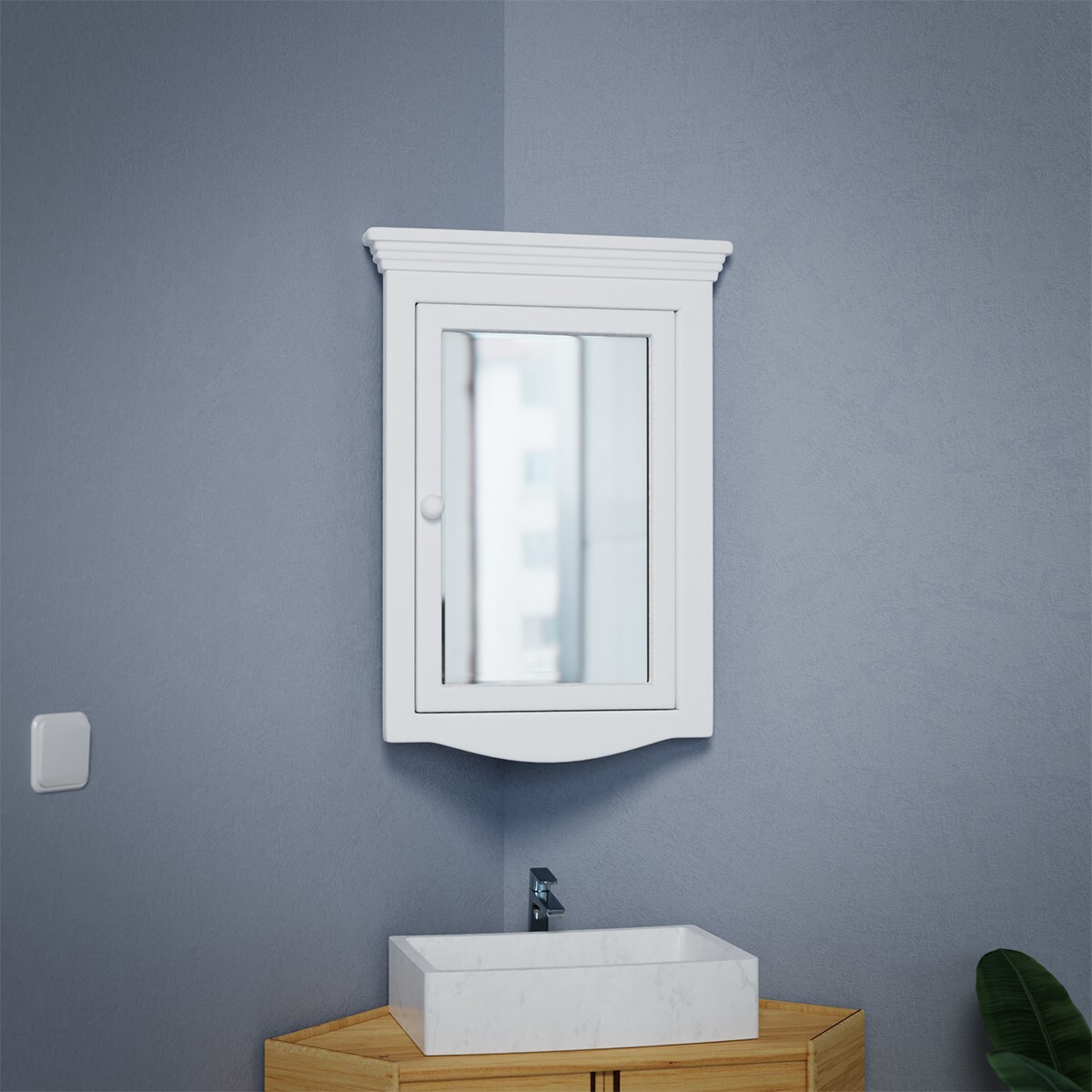 White Medicine Cabinets Surface