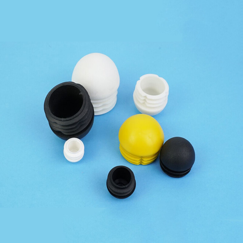 Domed-Round-Plastic-Blanking-End-Caps-Tube-Pipe-Inserts-Bung Plugs ...