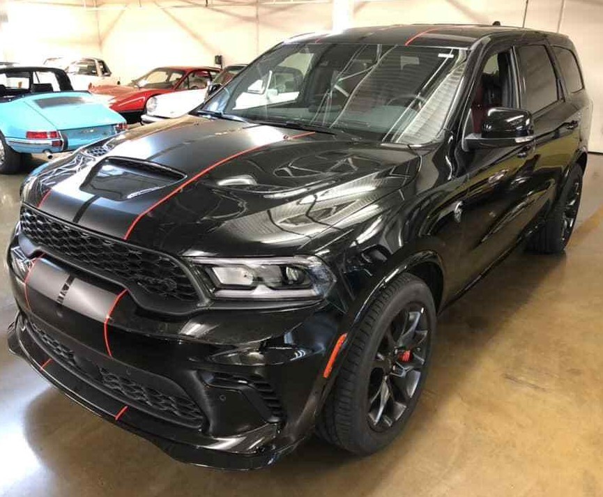 Dual Redline rally Stripe Decal FIT DODGE DURANGO SRT 392 Sticker 2015 ...
