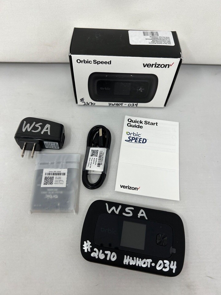 [LOT OF OF 5] NEW ORBIC SPEED RC400L VERIZON 4G LTE PORTABLE WIFI ...