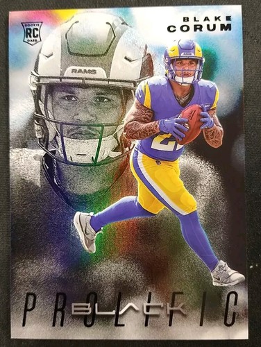 2024 Panini Black Blake Corum RC Rookie Prolific Case Hit Los Angeles ...