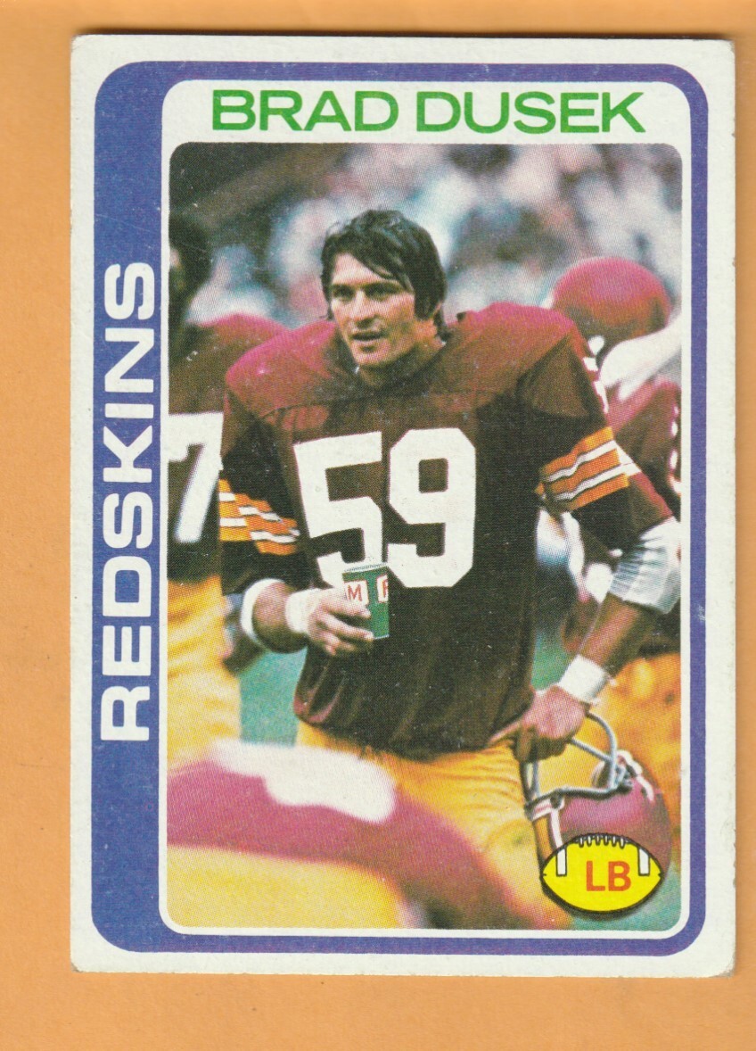 Brad Dusek Washington Redskins 1978 Topps #111 Temple Texas A&M Aggies ...