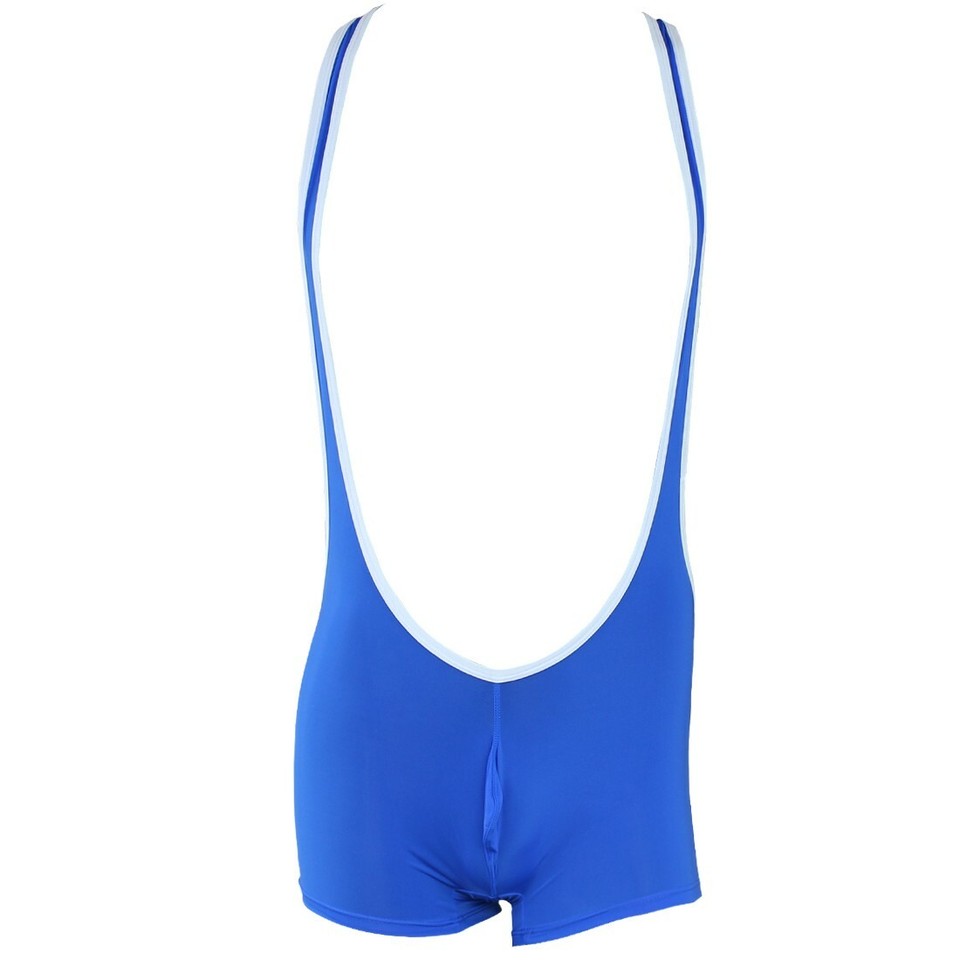 Sexy Mens Jockstrap Wrestling Singlet Backless Bodysuit Leotard Briefs ...