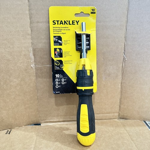Stanley Ratcheting Screwdriver Set Multi-Bit Bits Bit Tools 10 Piece ...