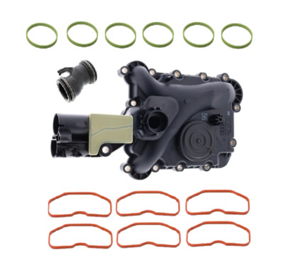 Crankcase Breather Separator PCV Valve + Intake Gaskets OEM for Audi S4 ...