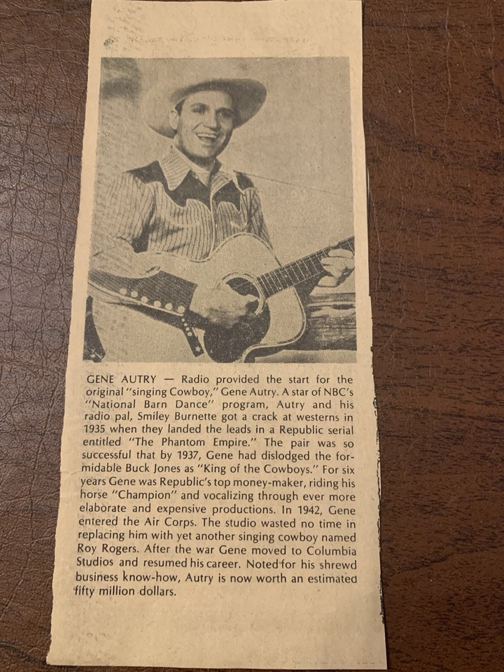 Gene Autry Signed Songbook 1934 | eBay
