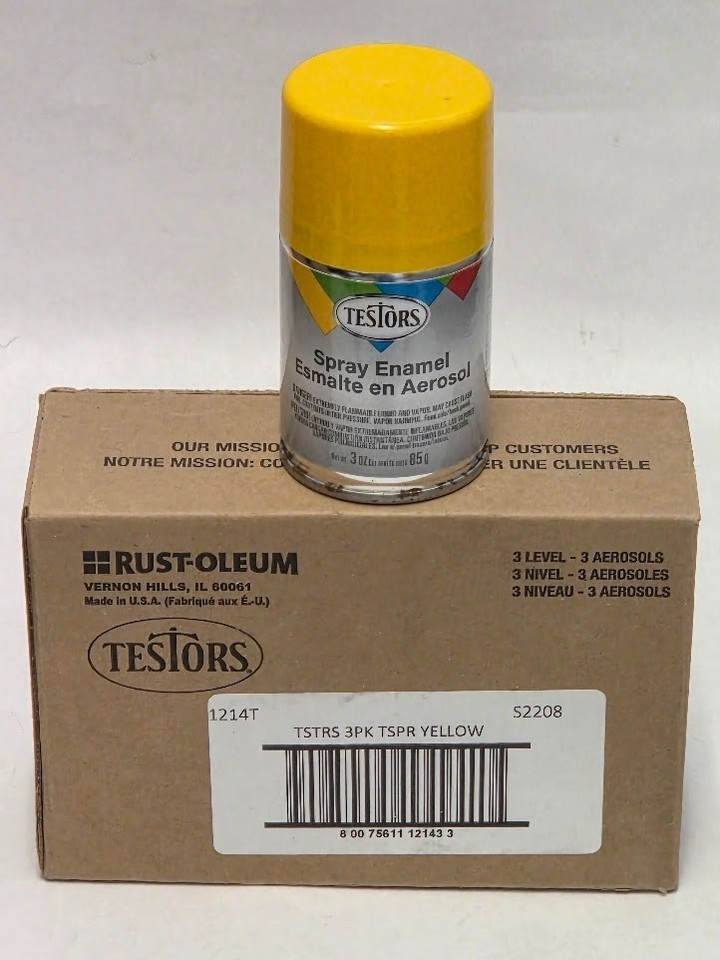 Testors Spray Paint Gloss Enamel 3oz Rust-Oleum Hobby Model Your Choice ...