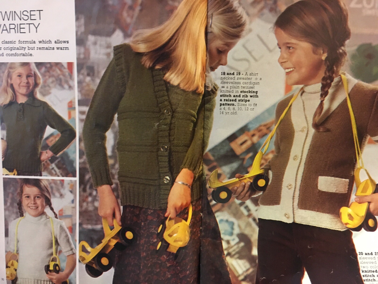 Kids Knitting Magazine Age 3 - 14 Jumper Top Hat Jacket Cardigan Shawl ...