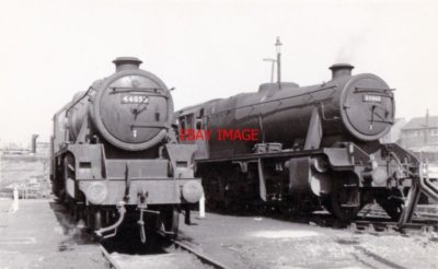 PHOTO LMS LOCO NO 44855+48460 AT STOCKPORT SHED 20-8-1967 | eBay UK