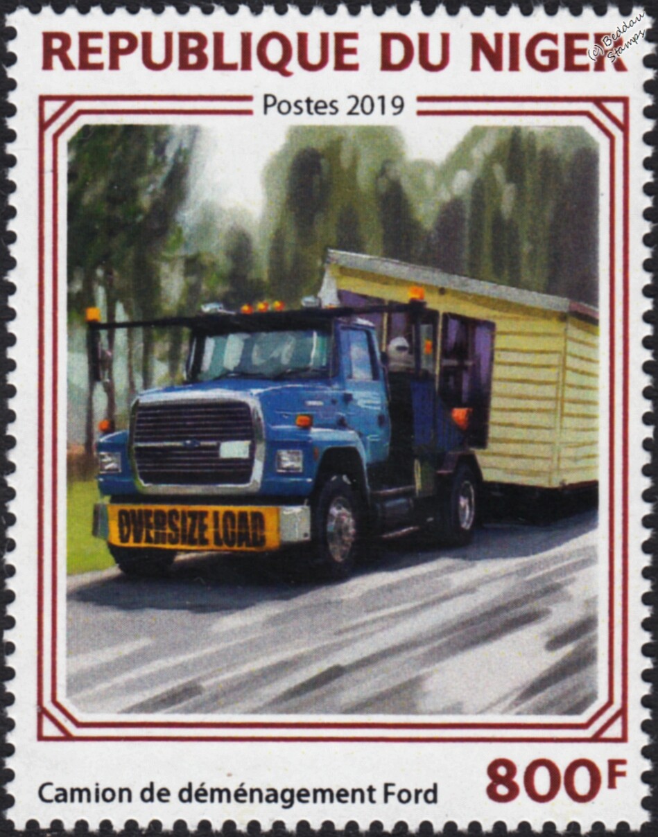 FORD Lorry Truck Hauling Oversize Load Mobile Home Trailer Stamp (2019 ...