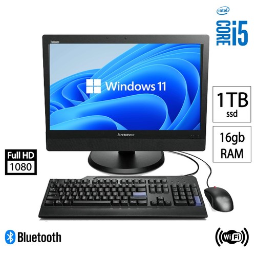 Lenovo thinkCentre 20" FHD AIO Intel Core i5 16GB RAM 1TB SSD win 11 ...