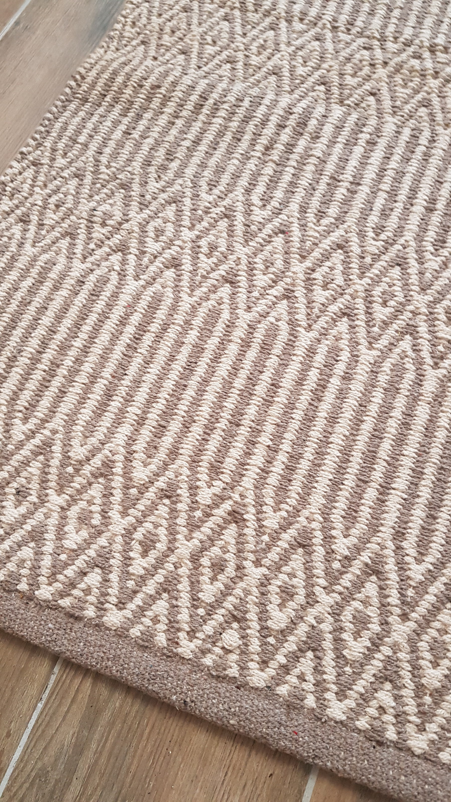 STUNNING Wool Multi Striped Very Large 200x290cm Candy Hard Wearing ...