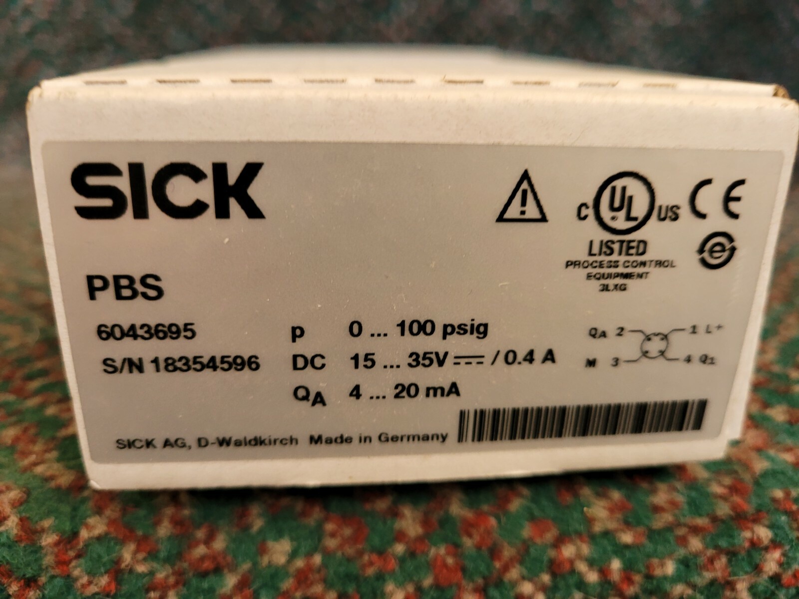 Sick PBS 6043695 Pressure Switch | eBay