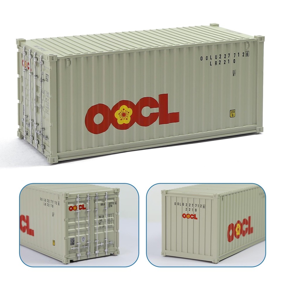 Evemodel O Scale 20ft Shipping Container 20' Cargo Box for Model ...