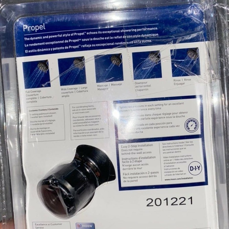 Moen 5 Setting Propel Shower Head never used open box | eBay
