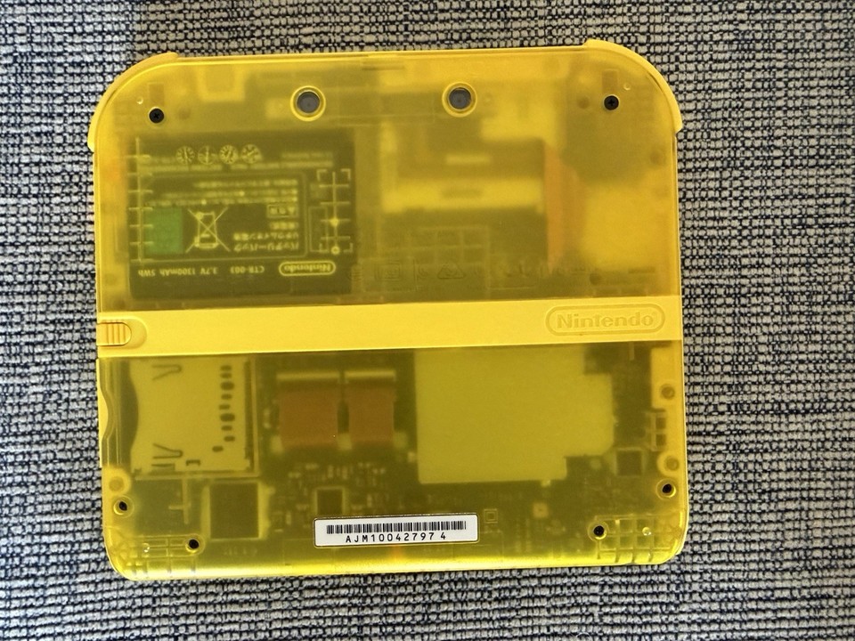 Nintendo 2DS Clear Yellow Pikachu Edition Handheld Console Only Limited ...