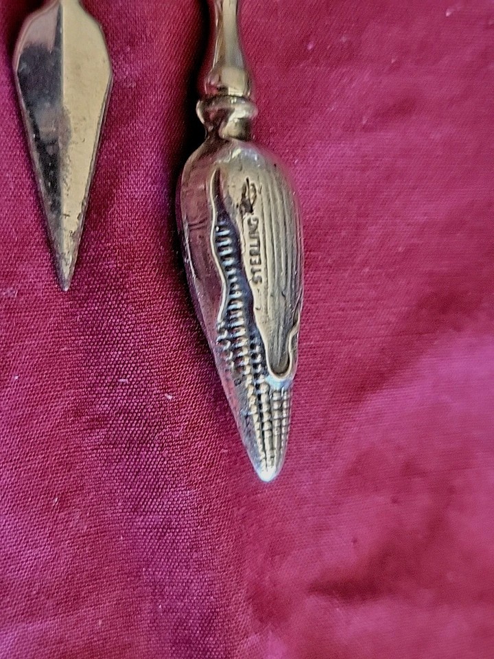 (2) Webster Sterling Silver Corn Cob Holders Pair Iconic | eBay