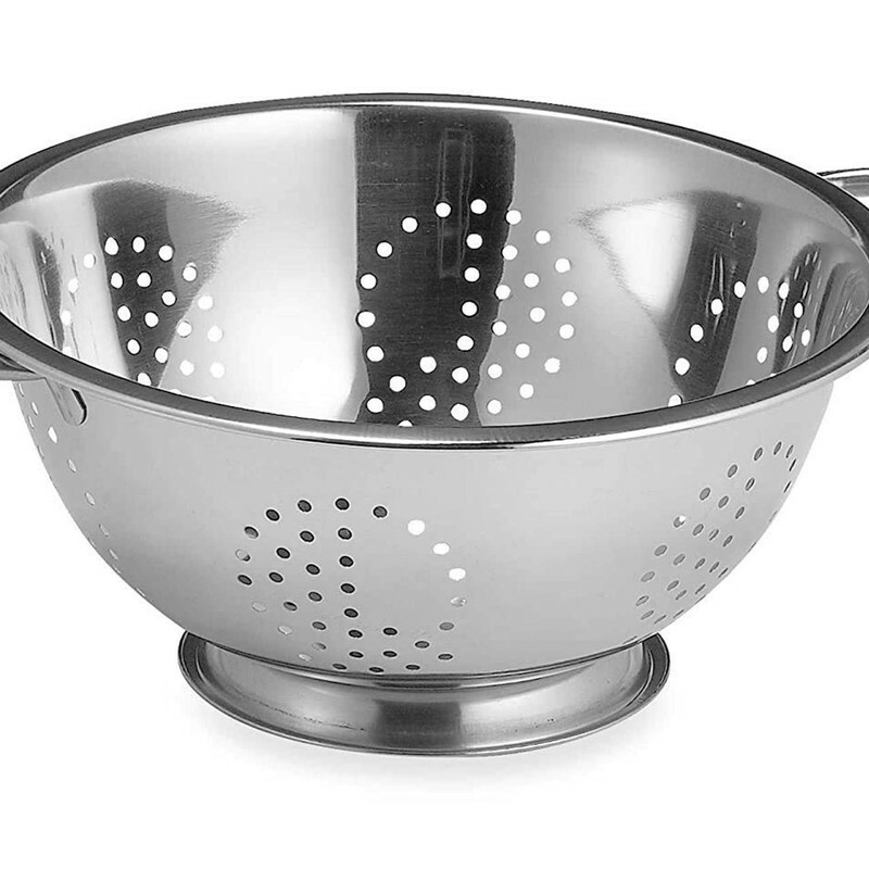 Stainless Steel Rice Strainer Colander 26 cm Light Weight For Kicthen ...