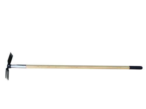 3 Prong Cultivator Weeding Hoe W/ Selected Hardwood Handle! Assembled ...