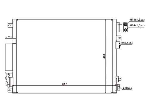 AC Air Conditionné Radiateur Condenseur 5137693AA Ch Pour Dodge Magnum ...