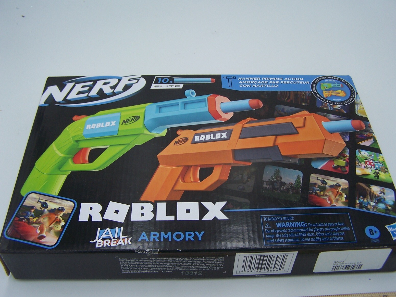NEW Nerf Dart Gun Roblox Elite Jail Break Armory 2 Pack W/ Digital In ...