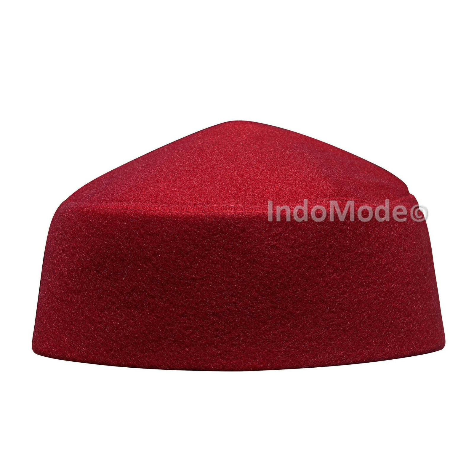 Muslim Prayer Kufi Hat - Soft Maroon Moroccan Islam Fez-style Kufi Hat ...