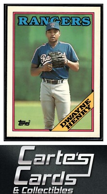 Dwayne Henry 1988 Topps Tiffany #178 Texas Rangers | eBay