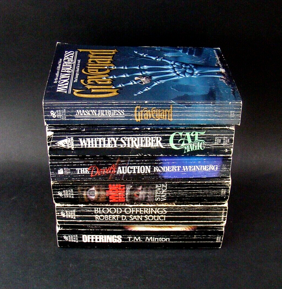 Paperbacks From Hell Lot Of 6 Vintage Horror Novels Rare OOP Mystery ...