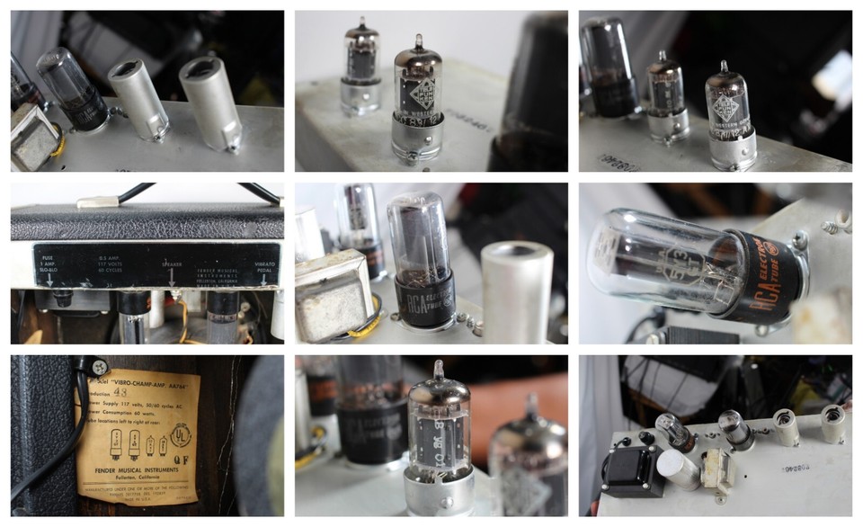 VINTAGE 1967 FENDER VIBRO CHAMP-AMP AA764 AMPLIFIER (A18153)-TESTED ...